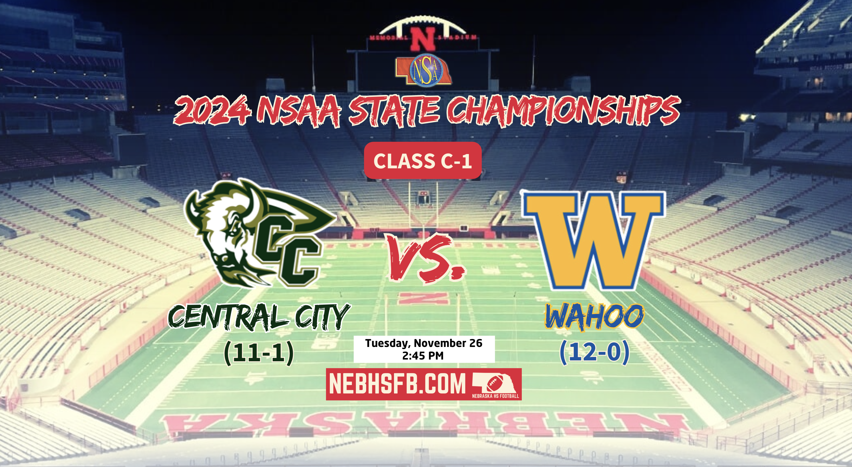 NSAA Class C-1 State Championship Game Preview: Central City (11-1) vs ...