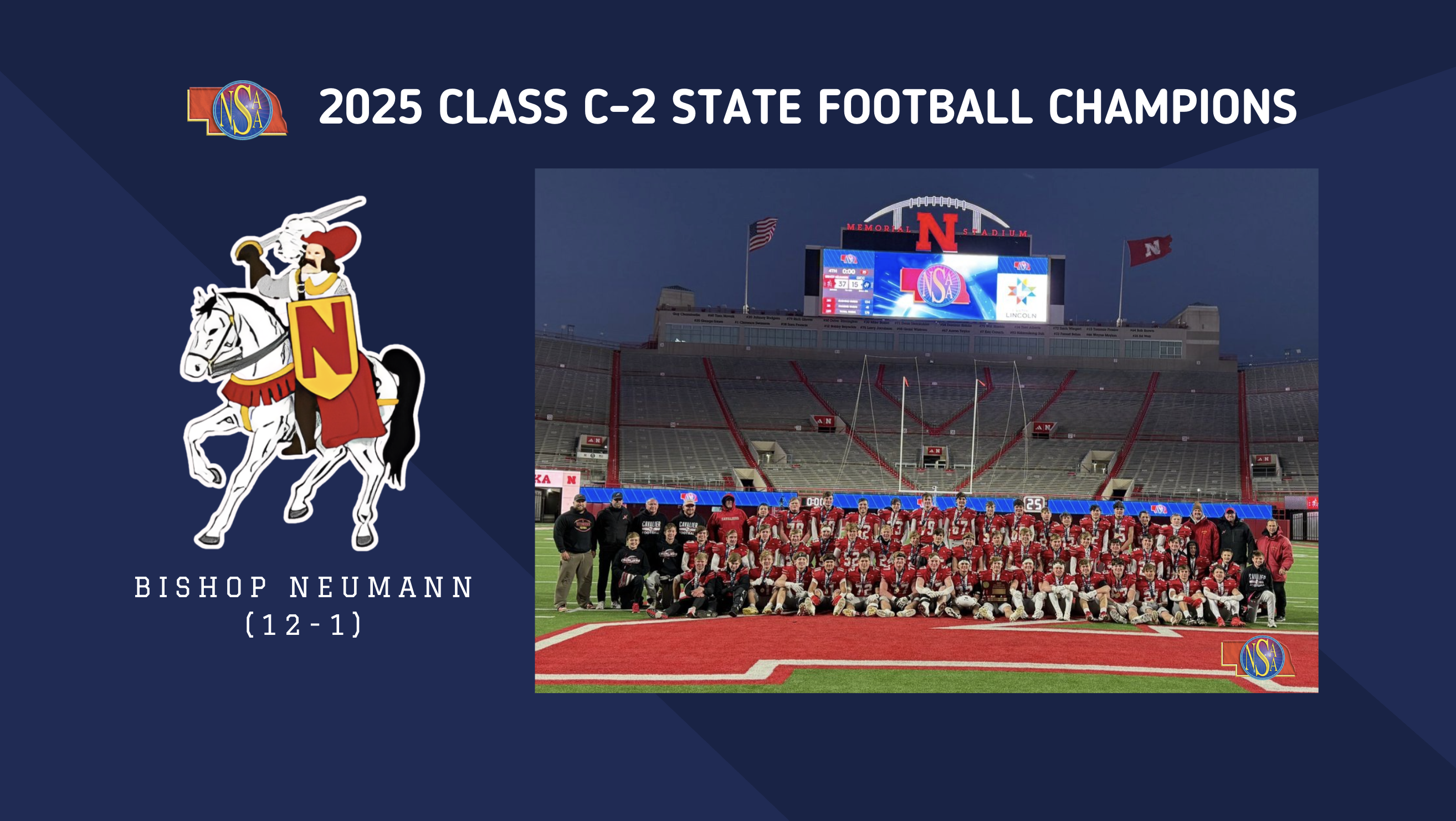 Class C-2: Bishop Neumann wins first football title in 22 years over ...